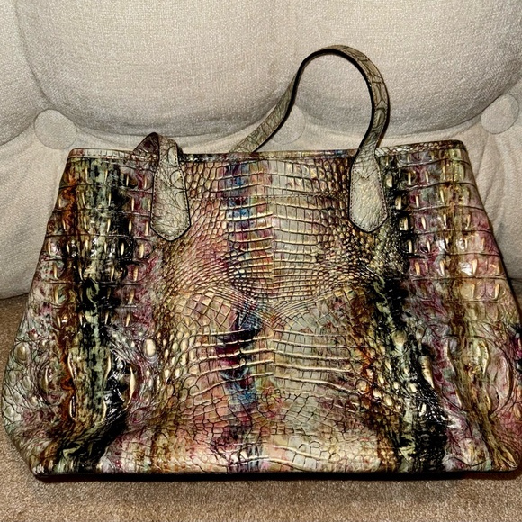 Brahmin | Bags | Brahmin Multicolor Crocembossed Tote | Poshmark